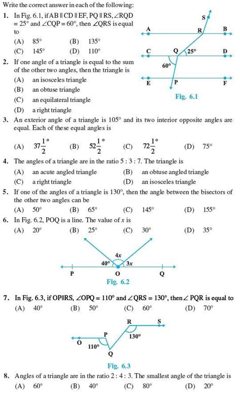 Lines And Angles For Class 6 At Rusty Brassell Blog