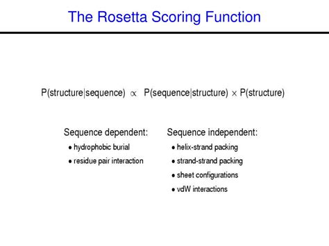 ppt protein structure prediction using rosetta powerpoint