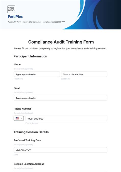 Free Training Form Templates To Edit Online