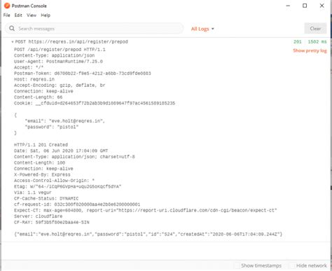 КАК ОТЛАДИТЬ СБОР В Postman