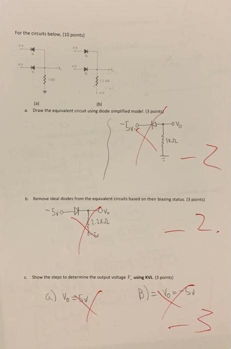 Solved For The Circuits Below Points A B A Draw Chegg Com