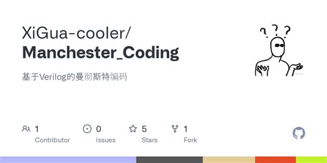 Github Xigua Coolermanchestercoding 基于verilog的曼彻斯特编码
