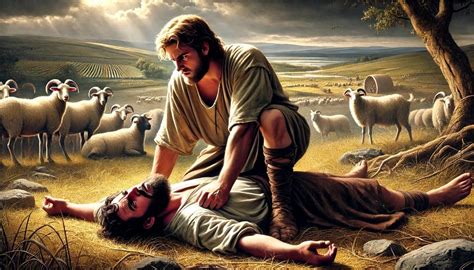 Download Ai Generated Cain And Abel Fraternal Jealousy Royalty Free