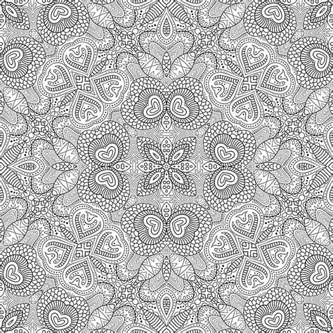 벡터 추상 민족 손으로 그린 라인 아트 원활한 패턴 자연스러운 쌈 데코 배경 일러스트 및 사진 무료 다운로드 Pngtree