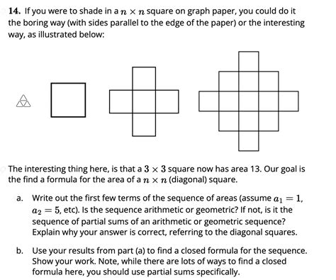 Solved If You Were To Shade In A Nn Square On Graph Chegg