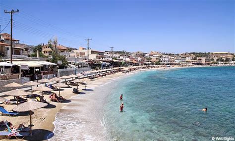 Agia Pelagia Strand I Vacker Vik Kreta Str Nder