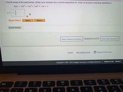 Answered Find All Zeros Of The Polynomial Bartleby