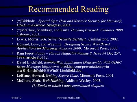 sql server security attack ppt