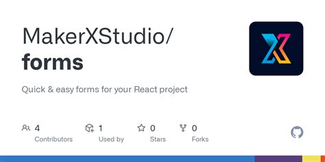 Github Makerxstudio Forms Quick Easy Forms For Your React Project