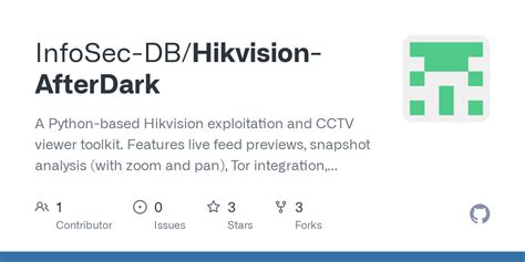 Github Infosec Dbhikvision Afterdark A Python Based Hikvision