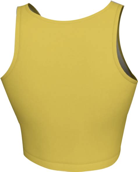 Download 1 Yellow Crop Top Back Crop Top Png Image With No Background