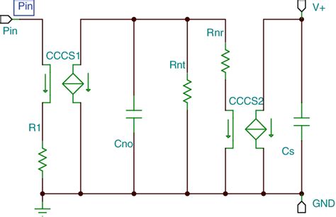 Transient Photocurrent Circuit Model Of Qwip Download Scientific Diagram