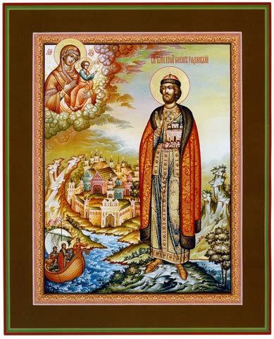 Икона святой Роман Рязанский на дереве на левкасе мастерская Иконный Дом