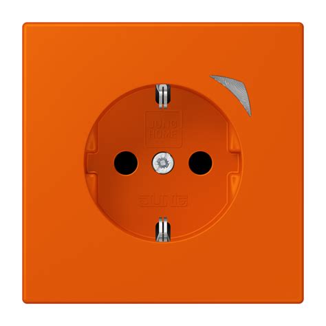 Jung Home Schuko® Socket Energy Safety Orange Vif Bt Lc 1521 Se 260