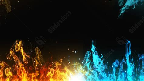 Ice Black Fire Dark Texture Nature Powerpoint Background For Free Download Slidesdocs