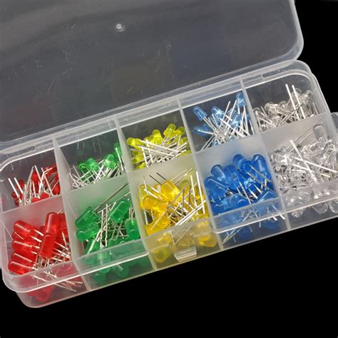Mm Mm Led Diodes Diy Electronic Kit White Red Yellow Green Blue Orange F F Led Diode V