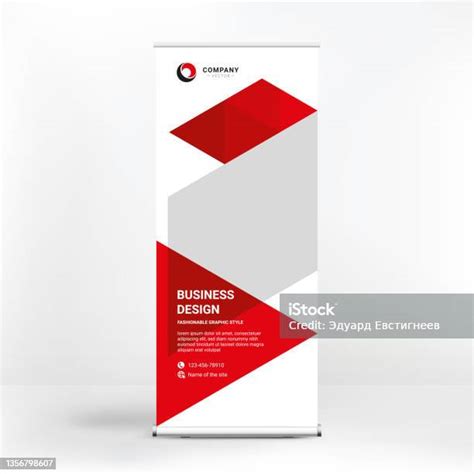 배너 디자인 광고 컨퍼런스 세미나 사진과 텍스트를 배치하기위한 포스터 템플릿을위한 롤업 스탠드 프레젠테이션을 위한 크리에이티브 배경 0명에 대한 스톡 벡터 아트 및 기타