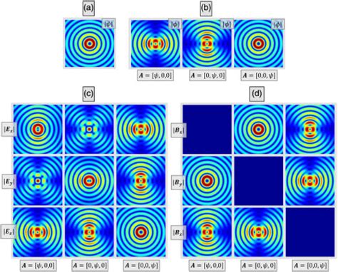 Cross Sectional Maps Of The Electromagnetic Potentials And The Derived Download Scientific