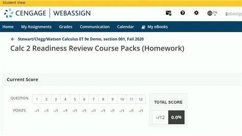 Calc 2 Readiness Review Course Packs Webassign Youtube