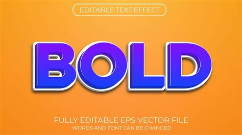 Premium Vector Bold Text Effect