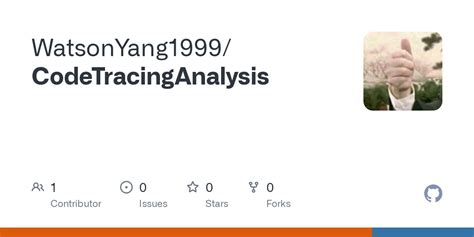 GitHub WatsonYang1999 CodeTracingAnalysis