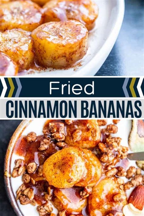 Easy Pan Fried Cinnamon Bananas Recipe Erhardts Eat