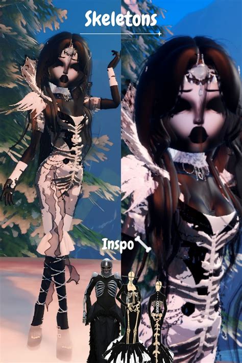 Skeletons Dti Skeleton Illustration Dress To Impress Skeleton Costume