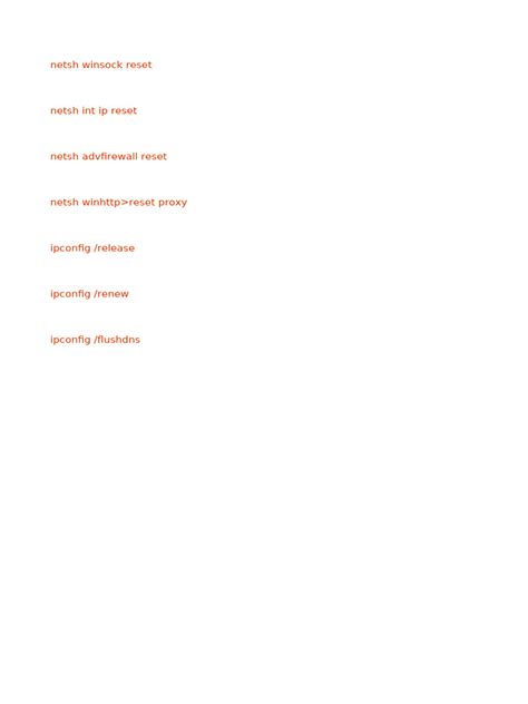 Netsh Winsock Reset Pdf
