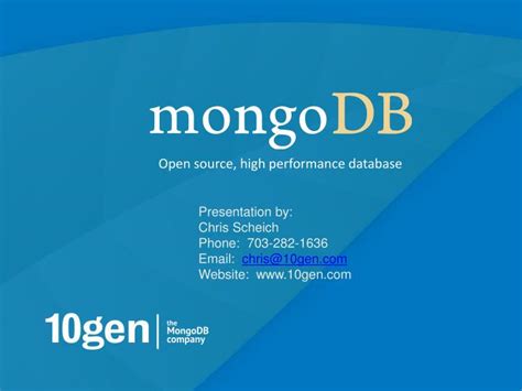 Ppt Open Source High Performance Database Powerpoint Presentation