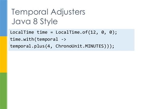 Java 8 Date And Time Api