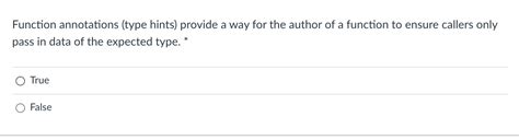 Solved Function Annotations Type Hints Provide A Way For