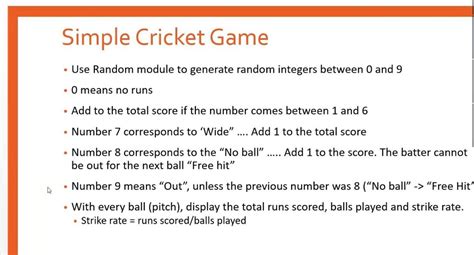 solved simple cricket game use random module to generate