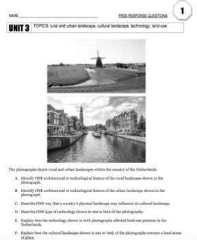 FRQ Practice Unit 3 By AP Human Geo 101 Teachers Pay Teachers