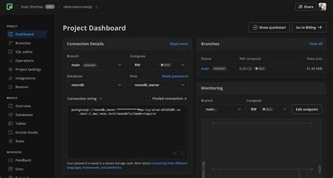 next js authentication using clerk drizzle orm and neon neon