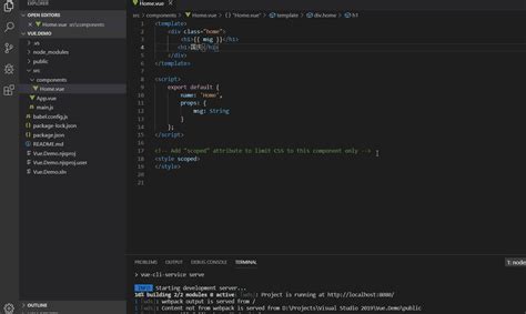 vsCode编写Vue_vscode编译vue-CSDN博客