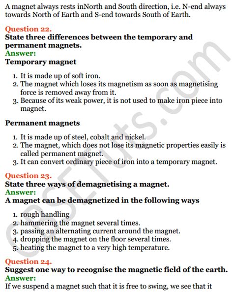 Selina Concise Physics Class 6 Icse Solutions Chapter 6 Magnetism Selina Concise Physics Class 6 Icse Solutions Chapter 6 Magnetism
