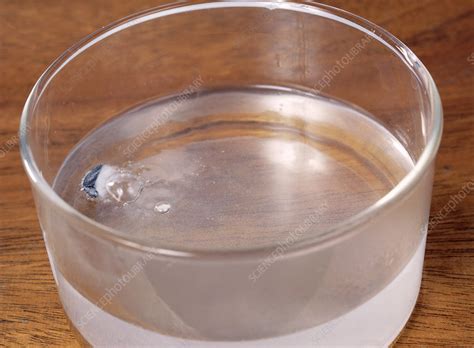 Lithium Reacting With Water Stock Image A Science Photo Library