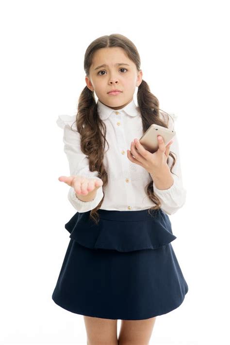 Please One More Call Schoolgirl Ask Permission To Use Mobile Phone In