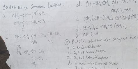 Berilah nama Senyawa berikut d | StudyX