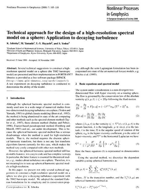 Pdf Technical Approach For The Design Of A High Resolution Spectral