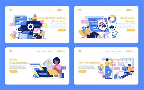 Development Process Automation Flat Illustration 53818927 Vector Art At Vecteezy