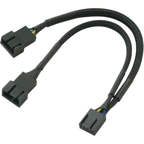 Buyhere22 Akasa PWM Fan Splitter Cable 2 PWM Fans From Single PWM Header 15cm