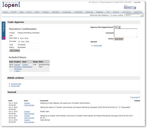 ]po[ Timesheet Workflow