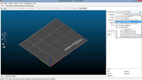 Print Settings Disappear Issue Prusa D PrusaSlicer GitHub