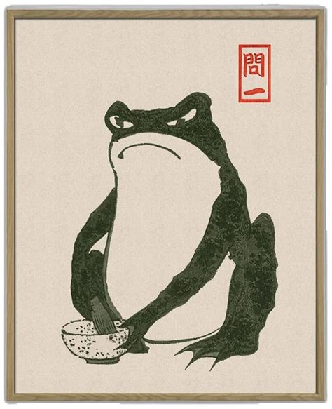 Frog Print Matsumoto Hoji Japanese Art Living Room Decor Home Decor