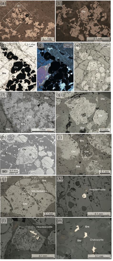 Microscopic Textures Of The Hydrothermal Chromitites Ab Chromitite Download Scientific
