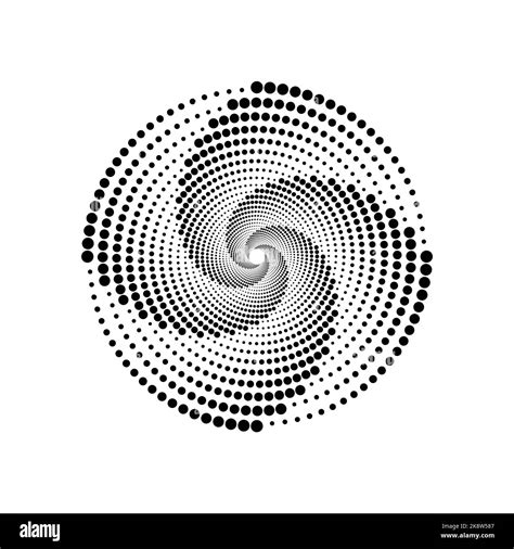 Massive Dotted Spiral Vortex Design Artwork Editable Resizable Eps