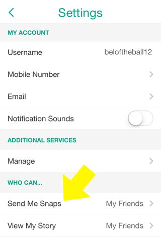 Snapchat Support Changing Your Privacy Settings
