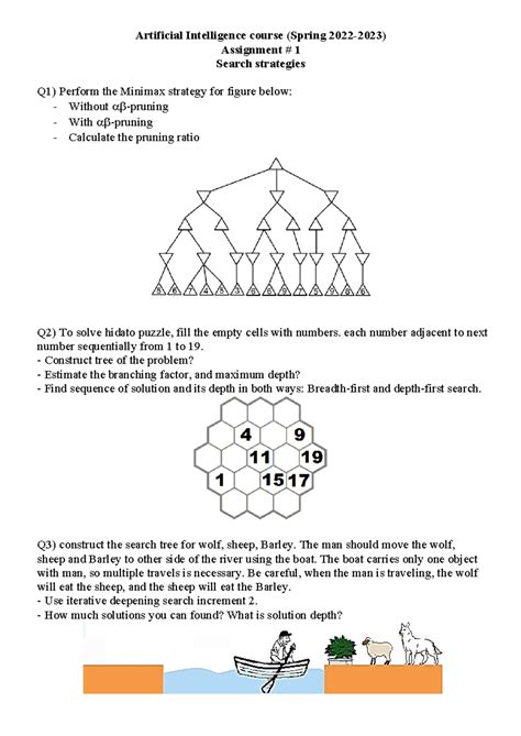 Assignment 1 2022 2023 Artificial Intelligence Course Spring 2022