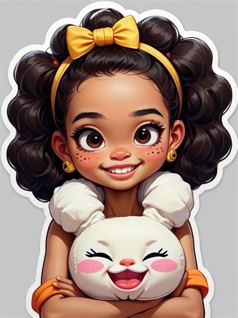 Enigmatic Cambodian Teen Girl Smirk Sticker StarStick